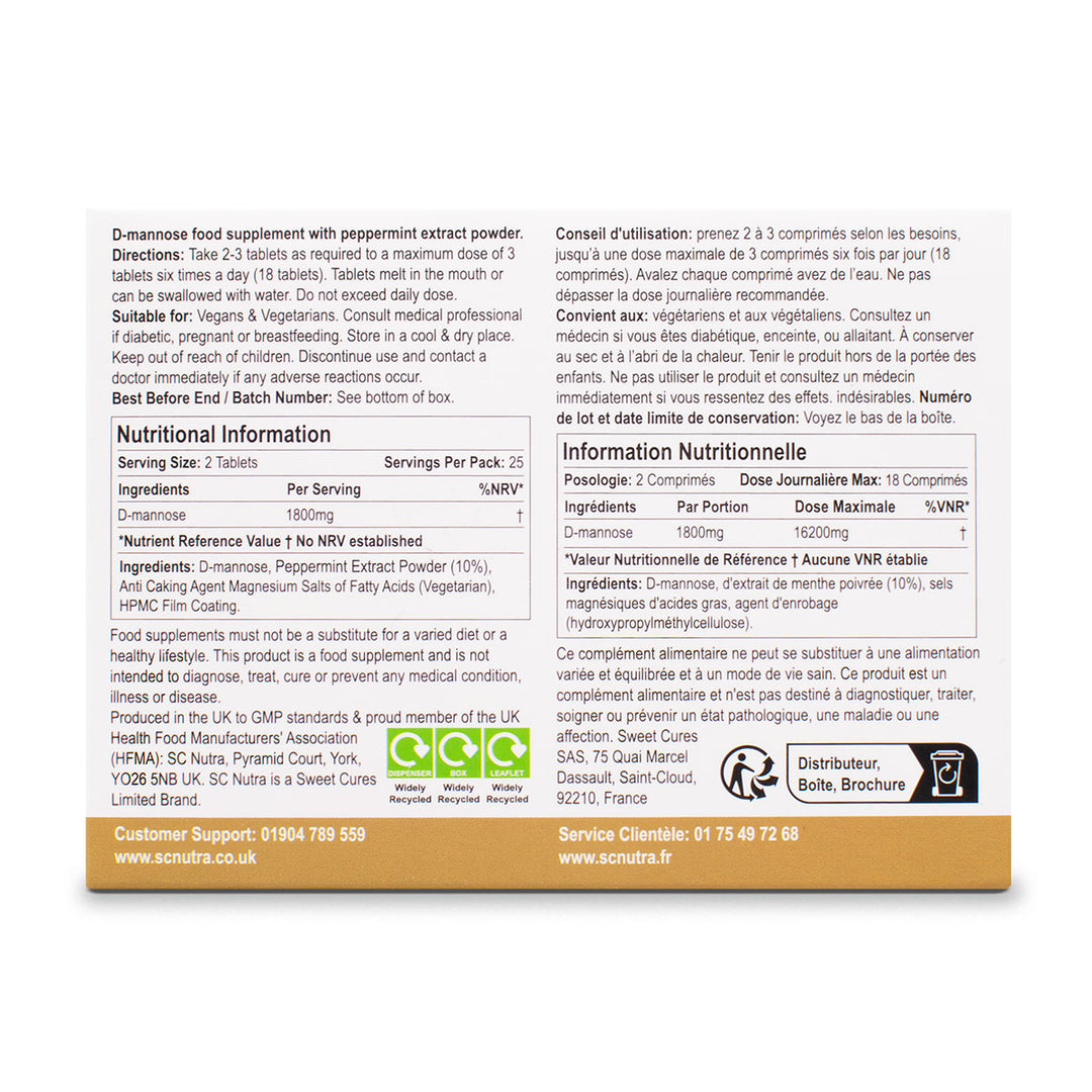 Waterfall D-Mannose Mints Peppermint (Gummies Alternative) – SC Nutra