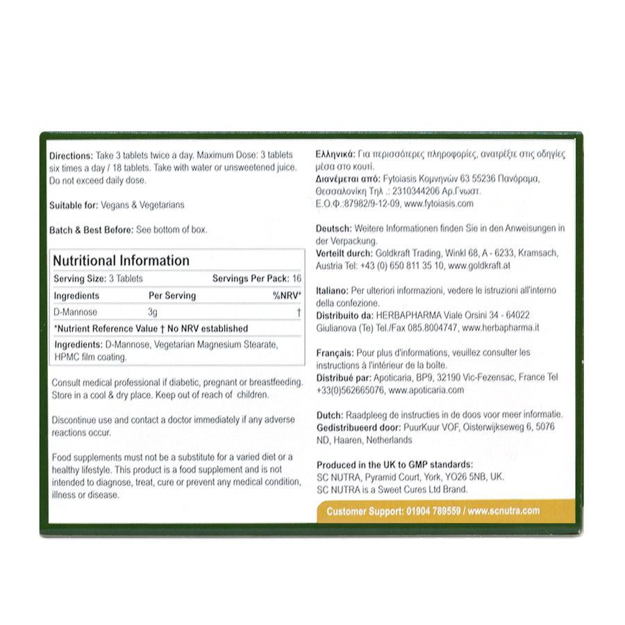 Waterfall D-Mannose Tablets 1000mg – SC Nutra